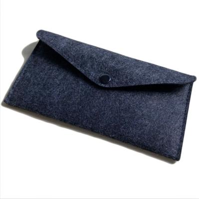 China Wholesale Classic Design Felt Storage Bags Mobile Phone Glasses Coin Wallet Card Ear Power Cord Vacuum Compressed Gift Bags for sale