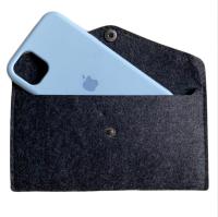 China Wholesale Classic Design Felt Storage Bags Mobile Phone Glasses Coin Wallet Card Ear Power Cord Vacuum Compressed Gift Bags for sale