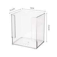 China Factory Direct Custom Acrylic File Organizer Transparent Desktop Book Storage Box Wholesale Clear Document Rack for Office Home for sale
