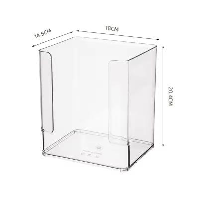 China Factory Direct Custom Acrylic File Organizer Transparent Desktop Book Storage Box Wholesale Clear Document Rack for Office Home for sale