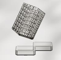 China Popular Wholesale Crystal Imitation Acrylic Storage Box Customizable Tool Toothbrush Holder for Kitchen Office for sale