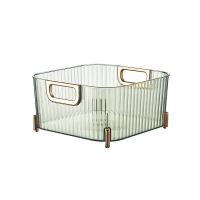 China Wholesale Transparent Desktop Sundries Organizer Light Luxury Skin Care Mask Storage Box Cosmetic Storage Box for sale