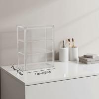 China Factory Wholesale Dustproof Desktop Organizer Transparent Multi-layer Cosmetic Storage Box for Lipstick Skin Care for sale