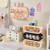 China Stylish LED Lit Wall Mounted Blind Box Case Magnetic Transparent Storage Stackable Design Collectible Toys Living Room Bedroom for sale