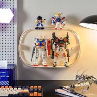 China Stylish LED Lit Wall Mounted Blind Box Case Magnetic Transparent Storage Stackable Design Collectible Toys Living Room Bedroom for sale