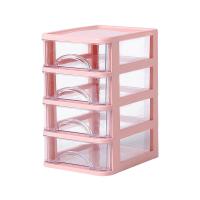 China Wholesale Modern Transparent Desktop Cosmetics Jewelry Storage Box Drawer Type Stationery Rack for Office Student for sale