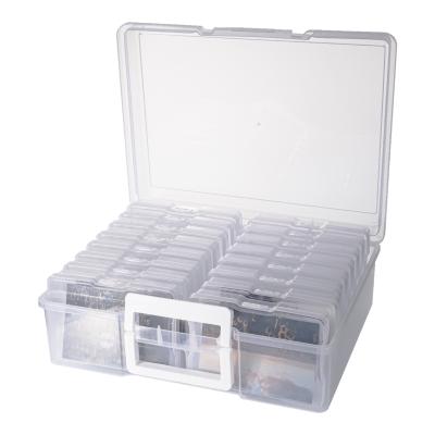 China Modern Rectangle Trading Card Storage Box Kids Toys Organizer Injection PP Plastic New for Photo Storage for sale