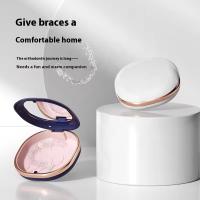 China Customized Logo Eco-Friendly Desktop Storage Box Eco-Friendly Orthodontic Retainer Case Fashion Dental Braces Box for sale