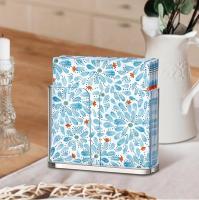 China Creative Acrylic Desktop Tissue Box Square Napkin Holder Home Hotel Western Restaurant Vertical Storage Insert Paper Box Kitchen for sale