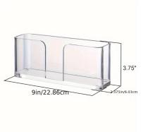 China Creative Acrylic Desktop Tissue Box Square Napkin Holder Home Hotel Western Restaurant Vertical Storage Insert Paper Box Kitchen for sale