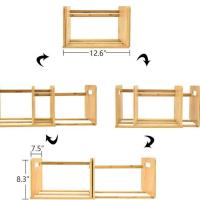 China Simple Student Book Storage Shelf Office Desk Bookshelf Home Bamboo File Organizer for sale