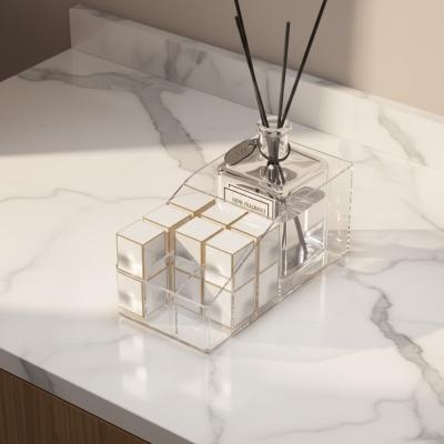 China Factory Wholesale Transparent Acrylic Cosmetic Makeup Organizer Lipstick Rack Lip Gloss Holder for Home Use for sale