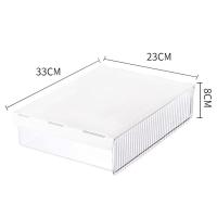 China Wholesale Under Desk Drawer Stationery Storage Box Office Desktop Drawer Artifact Hidden Storage Box for sale