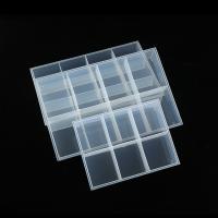 China Factory Direct Modern Design 12-Grids Transparent PP Storage Box Bead Jewelry Display Case with Fixed Cover Injection Technics for sale