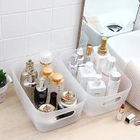 China Transparent Plastic Desktop Makeup Box Jewelry Underwear Storage Organizer for Home Office for sale