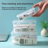China Hot Selling Minimalist Household Desktop Rectangle Dust-Proof Transparent Clear Plastic Storage Box for Sundries for sale