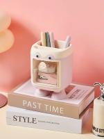 China Factory Wholesale Creative Cute Pig Multi-functional Plastic Pen Holder and Storage Box Stationery for Students for sale