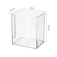 China Capacity 10kg Premium Clear Desktop Storage Display Organizer Magnet Compact Bookshelf for Books Injection for sale