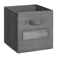 China Simple Non-Woven Folding Storage Box with Lidless Organizer for Home Business Card Toy Layer File Storage Cabinet Box Storage for sale