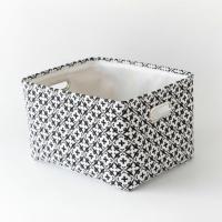 China Portable Cloth Tabletop Folding Box Storage Box Clothing Toy Storage Basket Closet Drawer Type Thick Storage Basket for sale