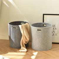 China Factory Wholesale Laundry Basket Simple Felt Toy Storage Bucket Storage Laundry Box for sale