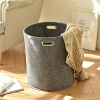 China Factory Wholesale Laundry Basket Simple Felt Toy Storage Bucket Storage Laundry Box for sale