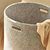 China Factory Wholesale Laundry Basket Simple Felt Toy Storage Bucket Storage Laundry Box for sale