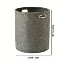 China Factory Wholesale Laundry Basket Simple Felt Toy Storage Bucket Storage Laundry Box for sale