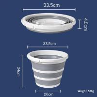 China Plastic Collapsible Large Capacity Bucket Portable Square Shape Retractable Folding Bucket with Towel for Home Outdoor for sale