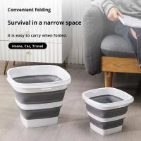 China Factory Hot-Selling Wholesale Household Silicone Gel Fold Portable Durable Large Capacity Bucket for Kitchen Vegetable Washing for sale