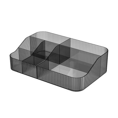 China Makeup Storage Box Transparent Acrylic Table Top Storage Shelf Dresser Arrangement for sale