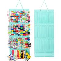 China Large Capacity Felt Storage Holder Hair Bows Display Hanger Felt Girls Hair Clip Organizer for Children for sale