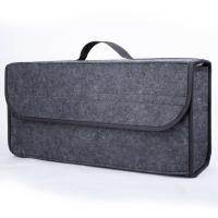 China Round Folding Car Felt Kit Trunk Storage Bag Truck Felt Storage Tote Bag for sale
