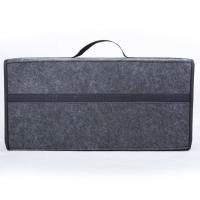 China Round Folding Car Felt Kit Trunk Storage Bag Truck Felt Storage Tote Bag for sale