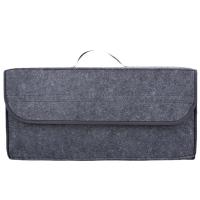 China Round Folding Car Felt Kit Trunk Storage Bag Truck Felt Storage Tote Bag for sale