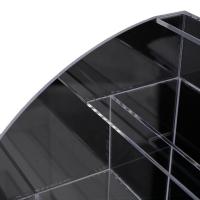 China Transparent Acrylic Single-Tier Ladder Display Shelf for Office Makeup Box or Desktop Drawer Storage for sale