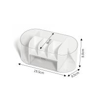 China Clear Acrylic Makeup Organizer Desktop Storage Box for Lipstick Brushes Skincare Pens Multi-Functional Cosmetic Shelf for sale