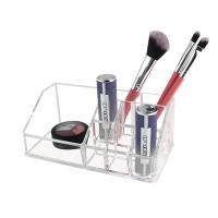 China Factory Custom Transparent Acrylic Cosmetic Storage Box Rectangle Lidless Storage Lipstick Makeup Tools Organizer for sale