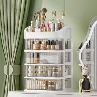 China High Quality Wholesale Large Capacity Brush Skin Care Holder Plastic Cosmetic Storage Box with Drawer for sale
