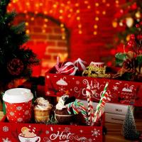 China Wooden Christmas Organizer Desktop Wooden Organizer Home Decoration Storage Wooden Christmas Organizer Box with Handle for sale