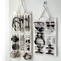 China Popular Home Wall Storage Bag Hair Accessories Glasses Hairpins Jewelry Organizer Headbands Hair Strings Wall Organizer for sale