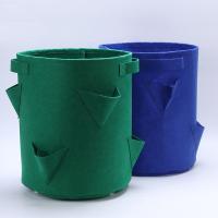 China Custom Potato Vegetable Felt Growing Bucket Felt Non-woven Felt Growing Bucket for sale