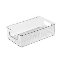 China PET Desktop Cosmetics Storage Box Acrylic Dresser Skin Care Sundries End Table Snack Storage Basket for sale