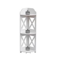 China Living Room Storage Corner Shelf Flower Shelf Bathroom Bathroom Bedroom Bedside Triangle Storage Floor Shelf for sale