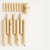China Household Simple Coat and Hat Rack Living Room Bedroom Floor Shelf Solid Wood Multi-functional Coat and Hat Rack for sale