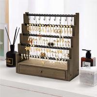 China Large Capacity Stall Earring Display Stand Household Jewelry Necklace Rack Multi-layer Bracelet Storage Rack Display Racks for sale