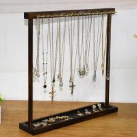 China Light Luxury High End Bamboo Jewelry Rack Storage Wholesale Pendant Necklace Bracelet Display Rack for Pot Use for sale