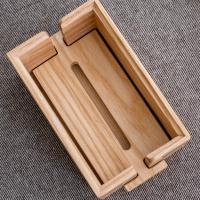 China Solid Wood Lift Tissue Box High-end European Hotel Home Living Room Light Luxury Table Solid Wood Paper Box for sale