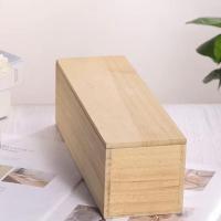 China Hot Selling Wooden Compartmentalized Tea Gift Packing Box with Cover Desktop Items Storage Box Solid Wood Household Sorting Box for sale