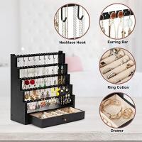 China Large Capacity Stall Stand Household Multi-layer Storage Rack Display Rack for Jewelry Necklace Rings for sale